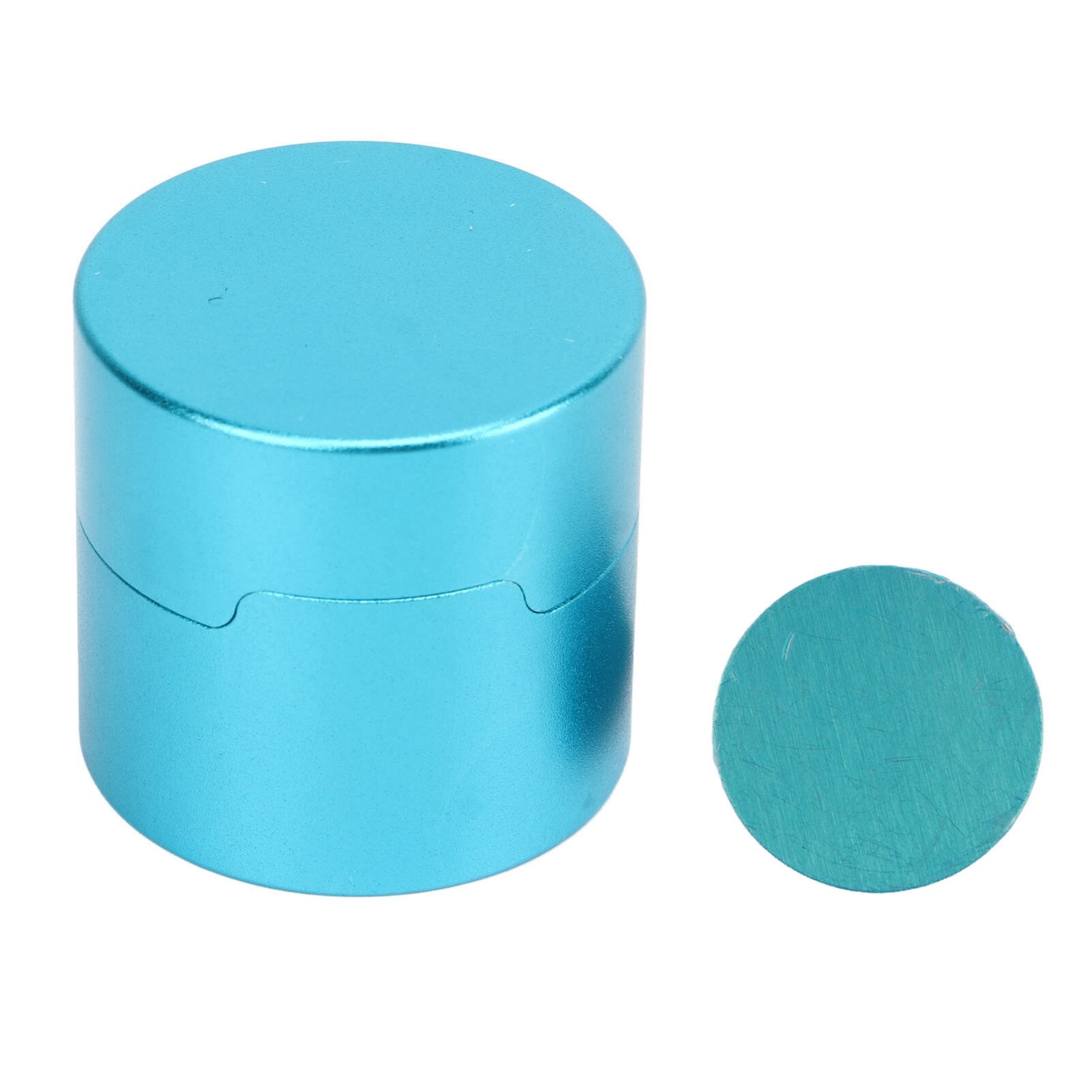 Круглый алюминиевый футляр для бильярдного мела, держатель для мела для бильярдного кия, аксессуары для спорта, синий.