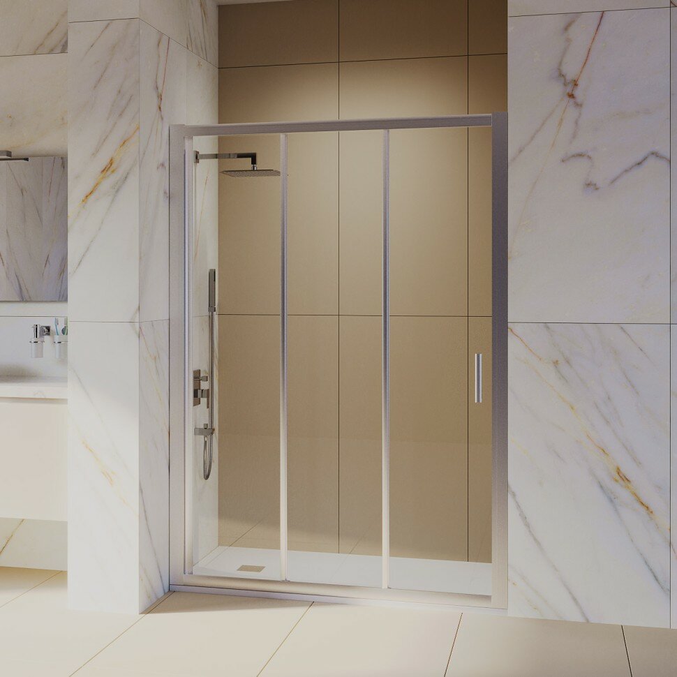 Душевая дверь RGW "Classic CL-111", профиль хром, стекло прозрачное, 800