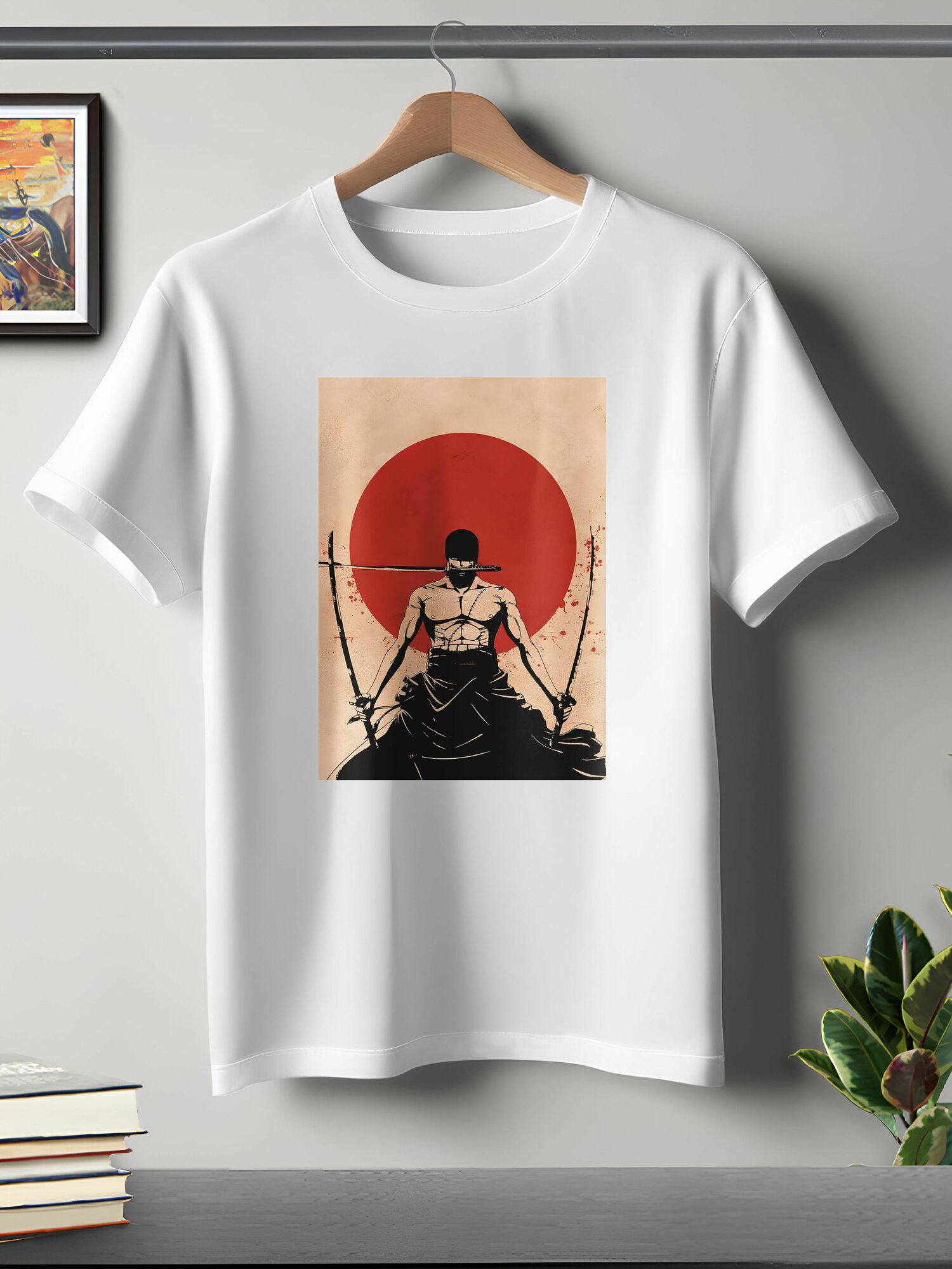 Футболка ONEQ унисекс 52-54 (XXL) размер с принтом One Piece, белая