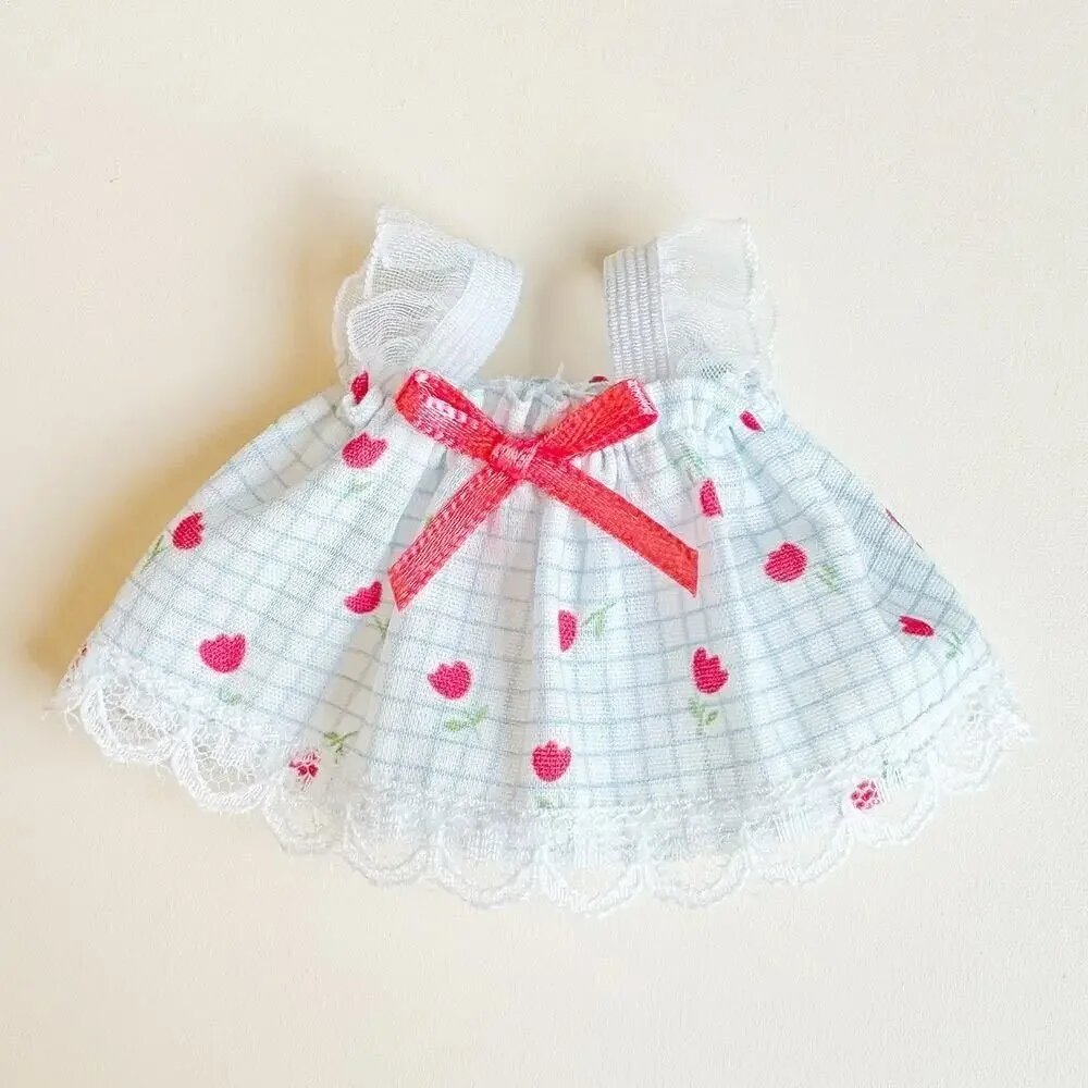 Кукольные платья хлопок 10-15 см Белый, 13