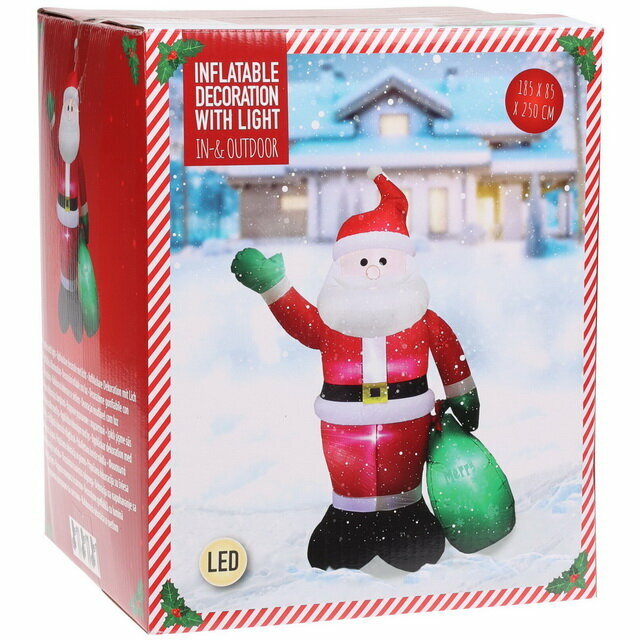 Надувная фигура Дед Мороз 250 см с подсветкой, IP44, Koopman, DIF000130