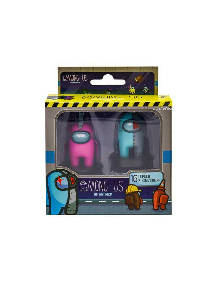 Набор фигурок-штампов Among Us: Герой Робот – Серия 3 в коробке с окном (2 шт) (AU5315B)