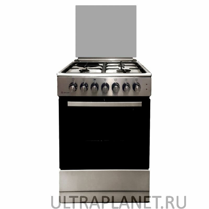 Комбинированная плита De Luxe 606031.00гэ-005 нерж. сталь