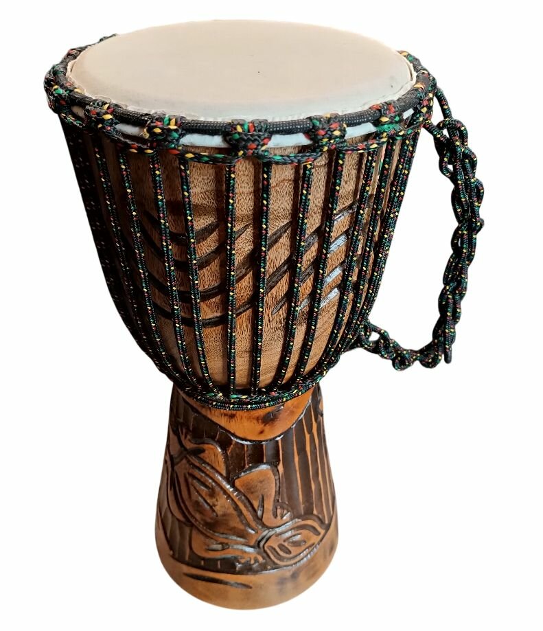 Ручной барабан -Джембе Индонезия "8 Ящерица