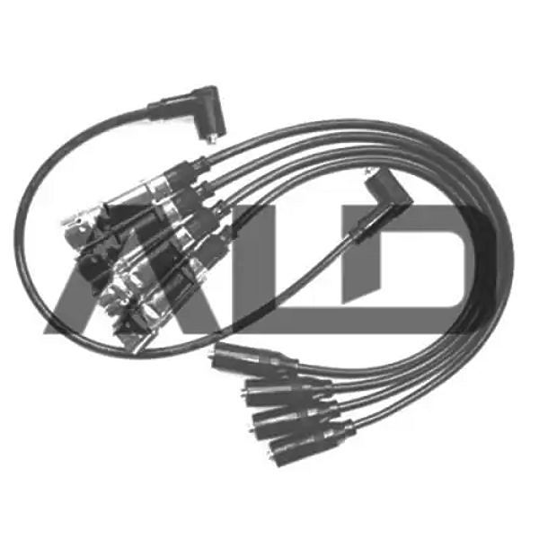ALD A09013 комплект проводов зажигания (черный силикон), Audi (Ауди) 80 / 100 1.6-2.0 84-95