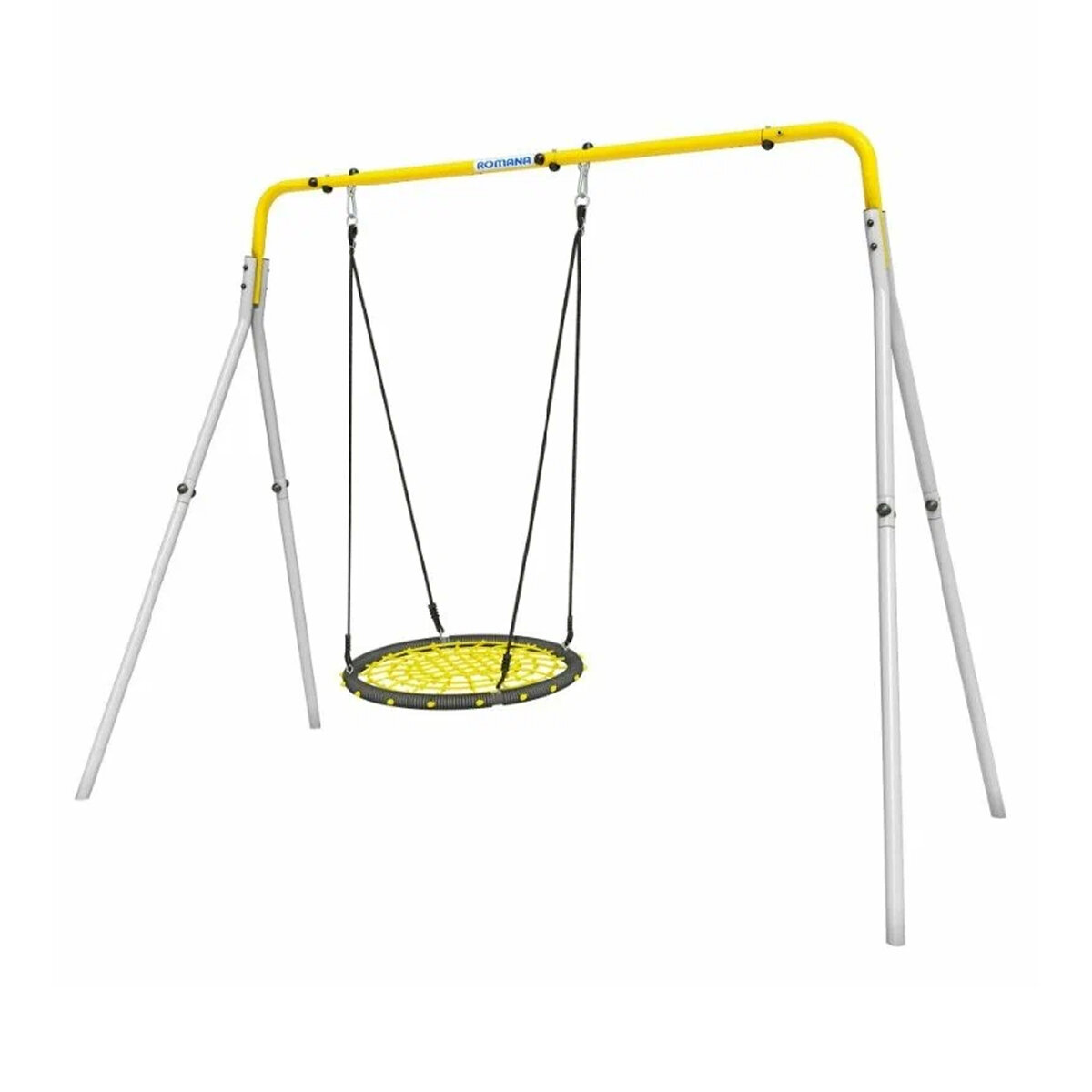 Качели садовые Romana двойные + гнездо качели-гнездо 80 см R.103.28.04, grey/yellow