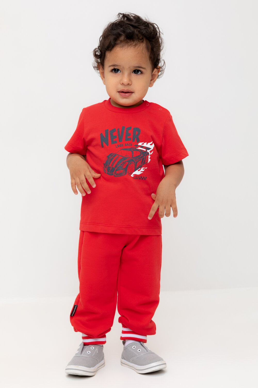 Брюки спортивные КР 400809/красный к548