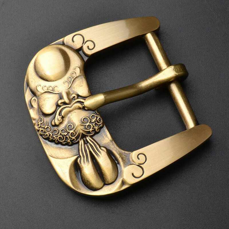 Пряжка латунь 40 мм / Пряжка для ремня с будда шакьямуни бляха армейская ссср латунь на ремень