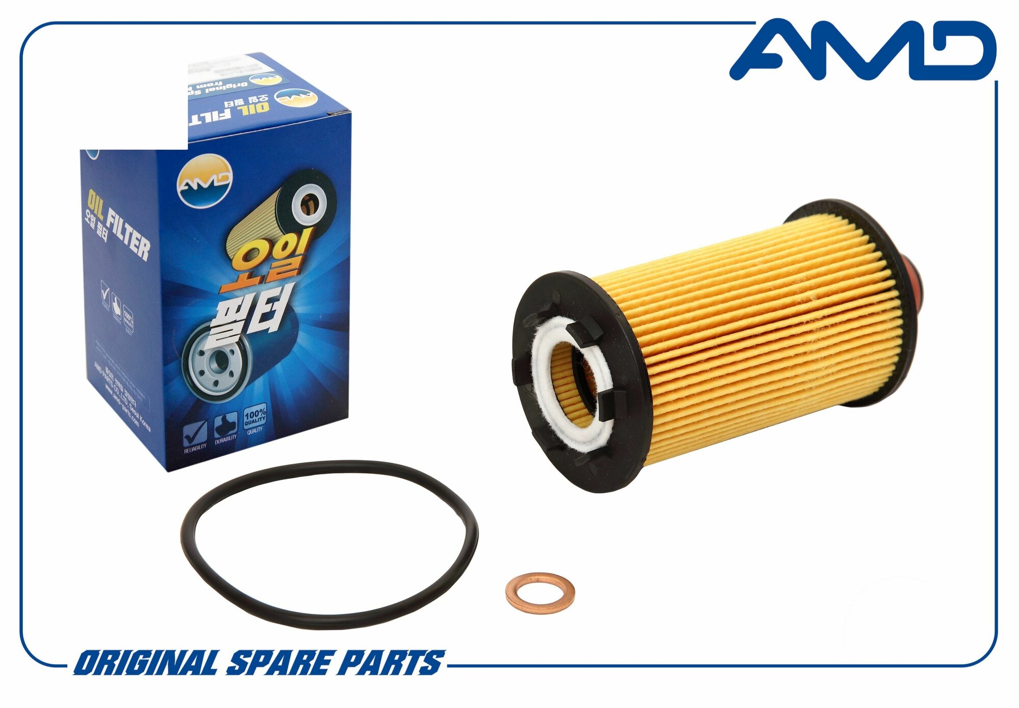 Фильтр масляный 6711803009 AMD. FL116 для SSANGYONG New Actyon 2,0D 2010- Rexton W II 2,0D 2012-