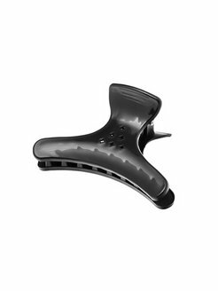 Зажимы "бабочка" усиленные 4шт, черные