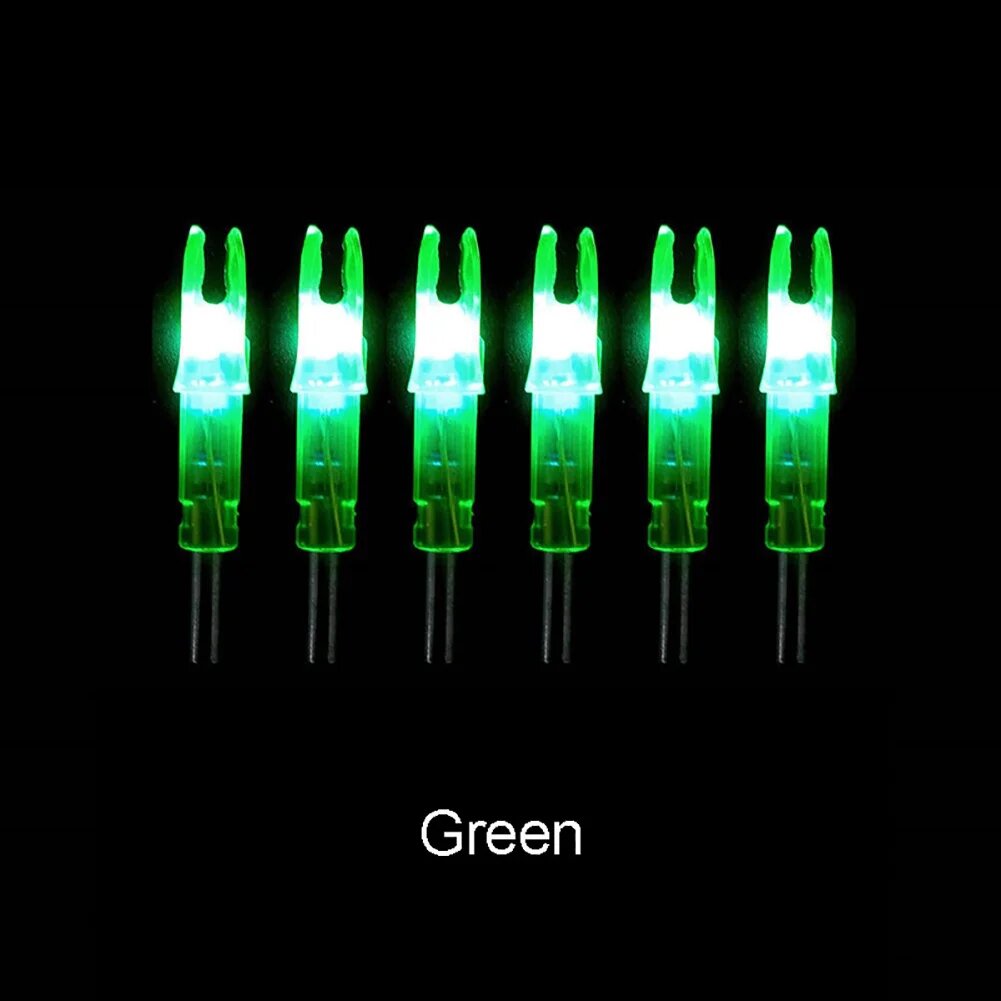 Автоматические светодиодные дротики 6.2 мм, 6 шт. Зеленый, Green