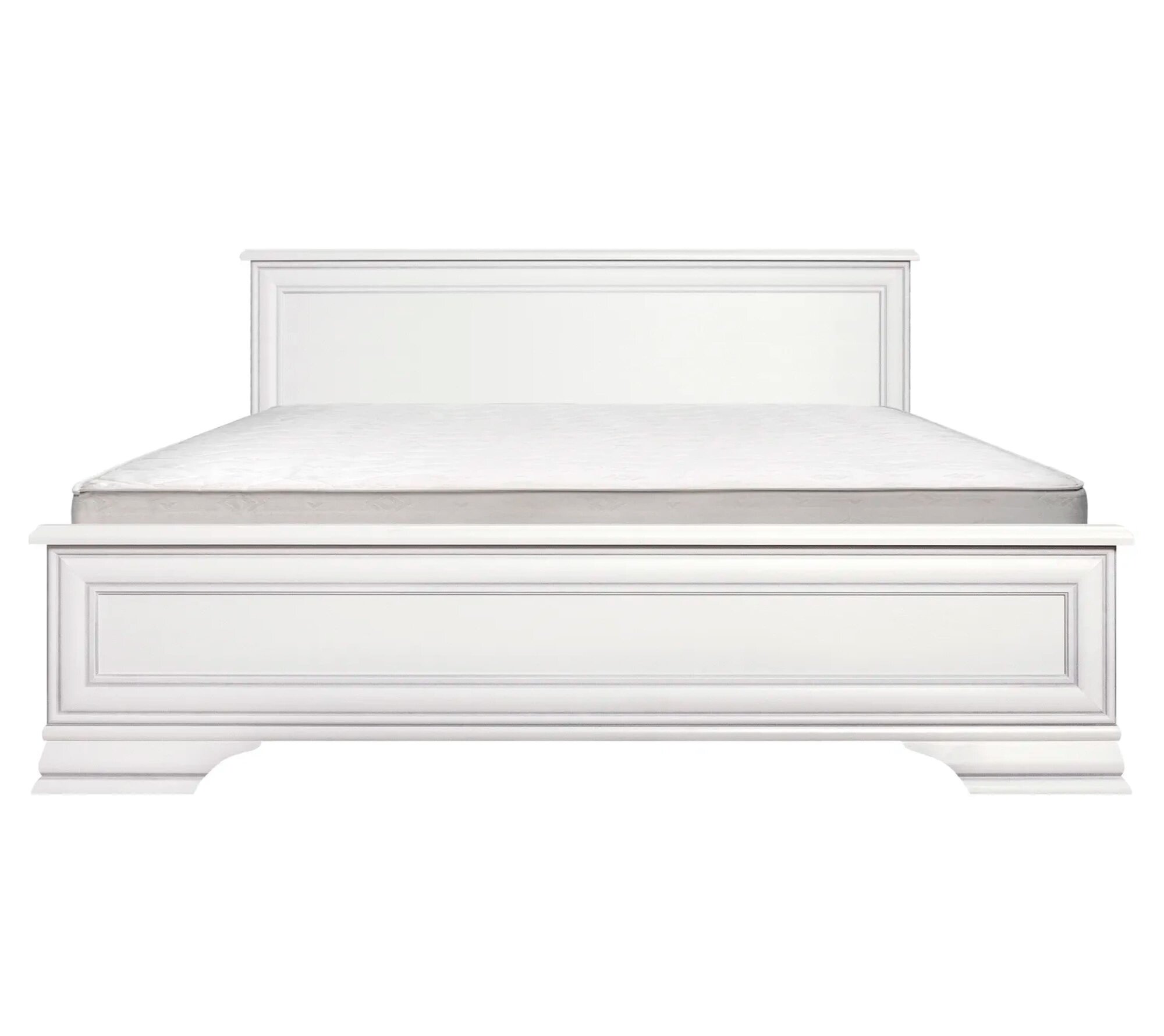 Кровать БРВ Мебель KENTAKI S320-LOZ180x200 + выкатные ящики Белый