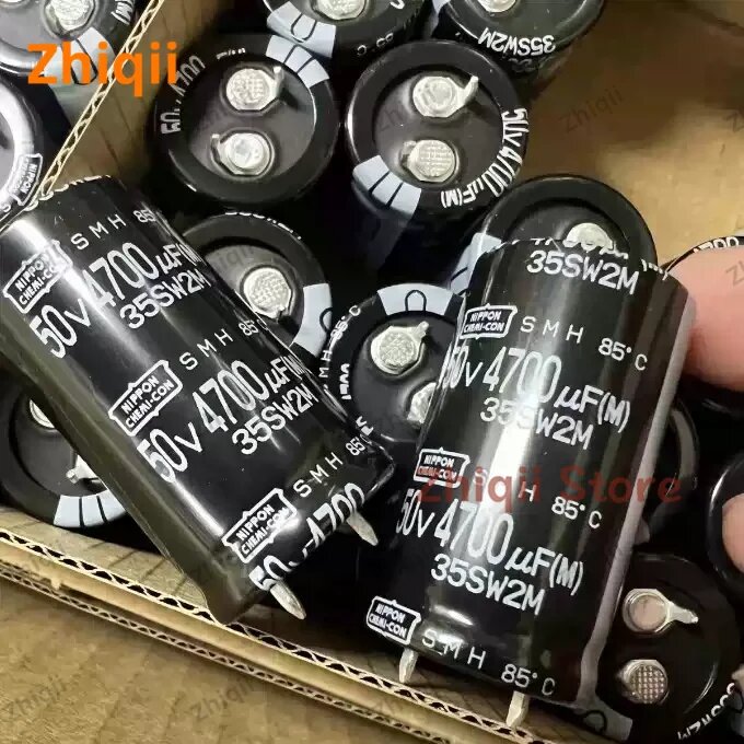 Оригинальные алюминиевые электролитические конденсаторы NIPPON CHEMI-CON SMH 4700 мкФ 50 В 4pcs