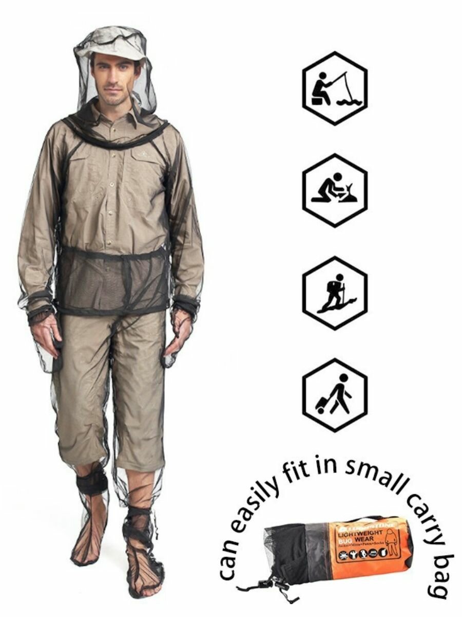 Куртка сетка антимоскитная летняя, Одежда от комаров, от пчел (L/XL)