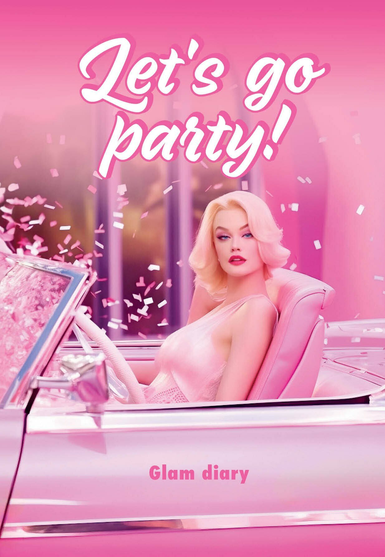 Книга для записей А5 64л "Let’s go party! Glam diary" интегр. обл, блок с контентом