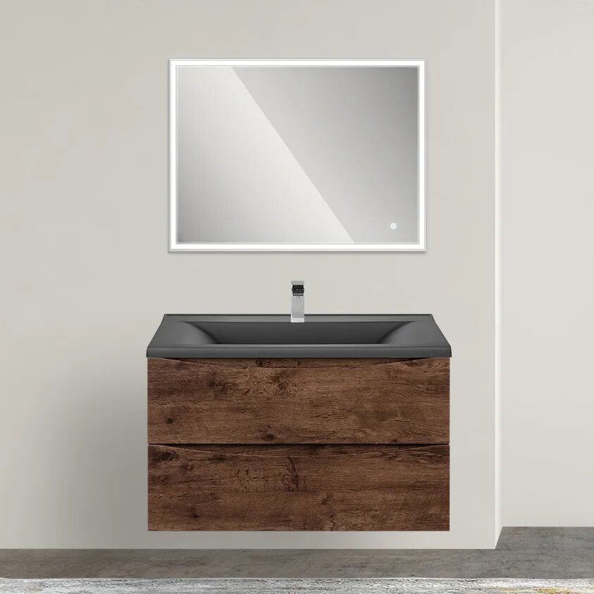 Мебель для ванной комнаты Vincea Mia 75 темный дуб