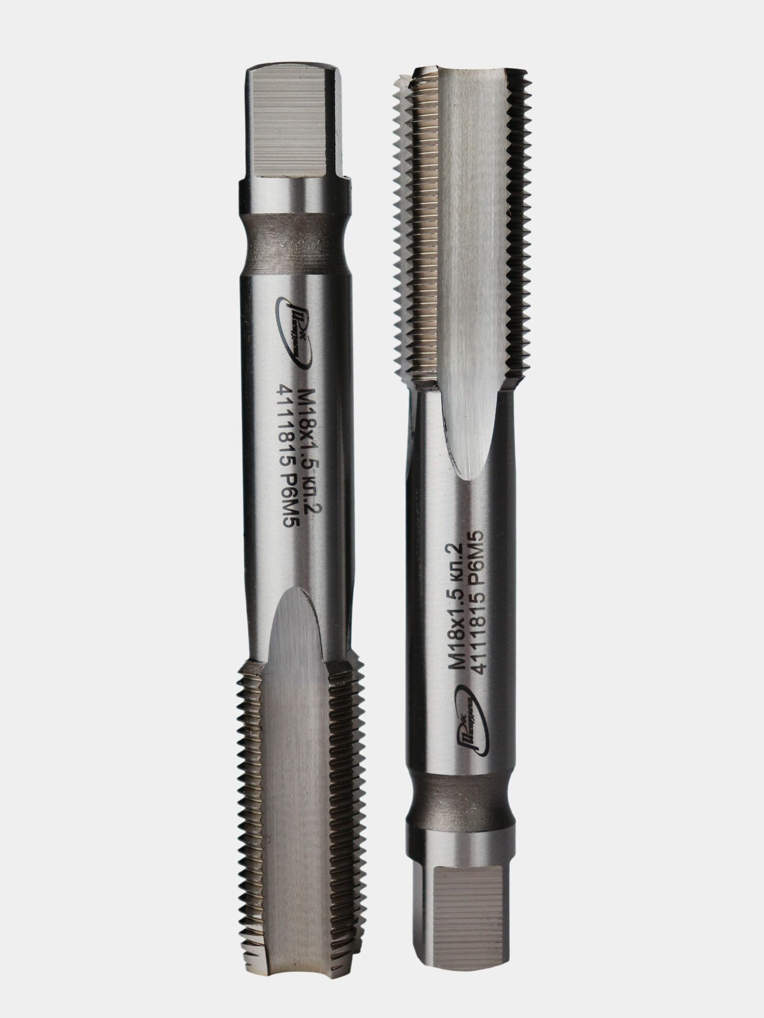 Метчик машинно-ручной М 18,0 х 1,5 комплектный 2 шт. ГОСТ 3266-81 Р6М5
