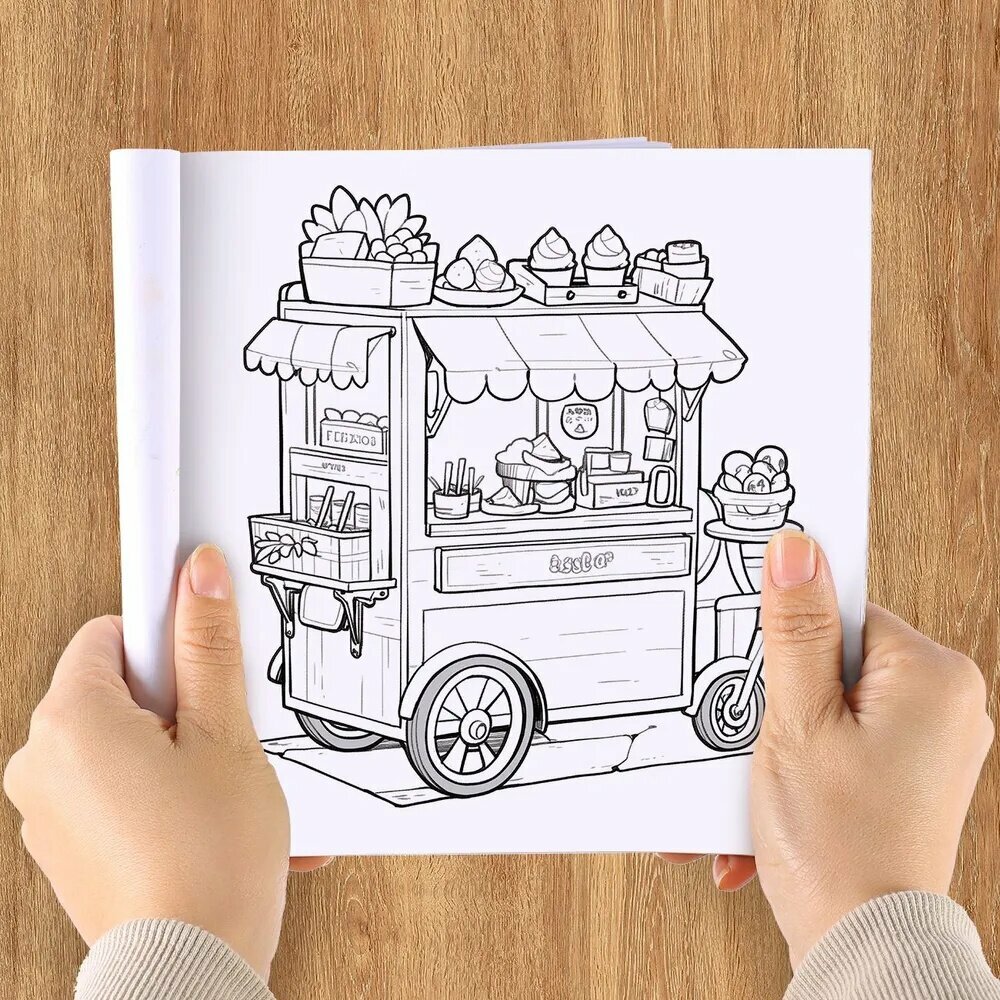 Книжка-раскраска Архитектура темы, Альбом для рисования Архитектура, высокое качество Книга каракулей20 см*20 см, подходит для раскрашивания как взрослыми, так и детьми