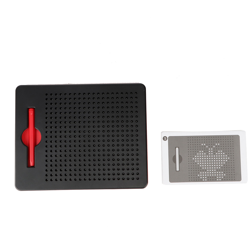 380 шт. магнитных бусин, планшет для письма, доска для рисования, развивающие игрушки для рисования (черные)