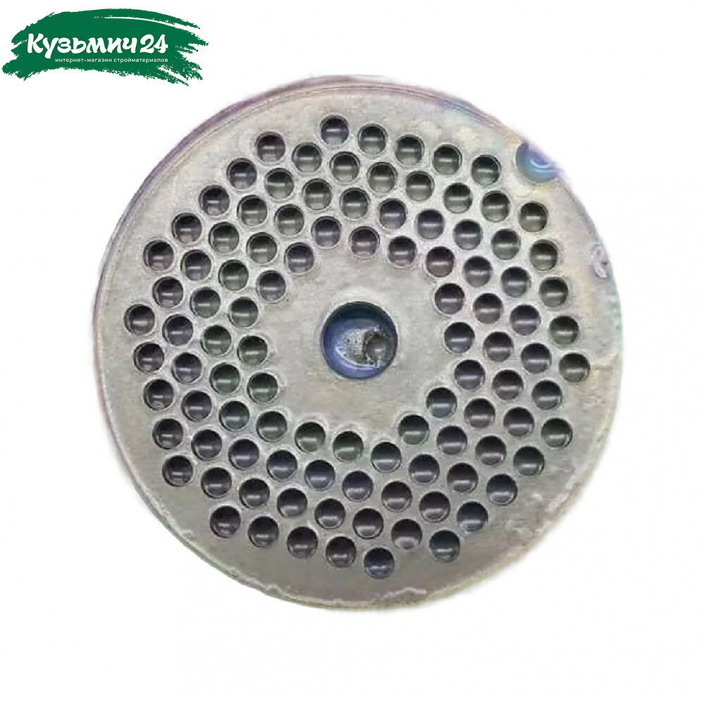 Решетка для мясорубки ЗИП №1, перфорированный диск, металл, для фарша, хром