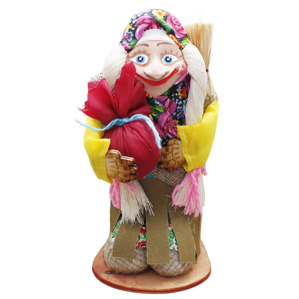 Оберег "Баба Яга на подставке", (Ручная работа)