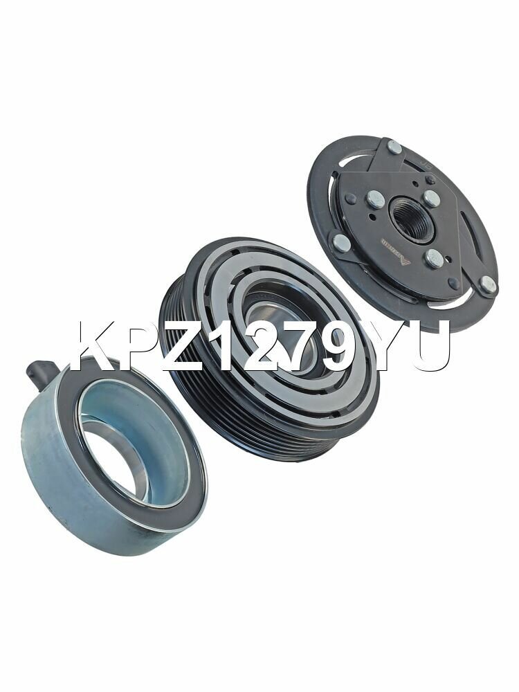 Шкив компрессора кондиционера в сборе Krauf KPZ1279YU для NISSAN Interstar Primastar OPEL Vivaro RENAULT Scenic