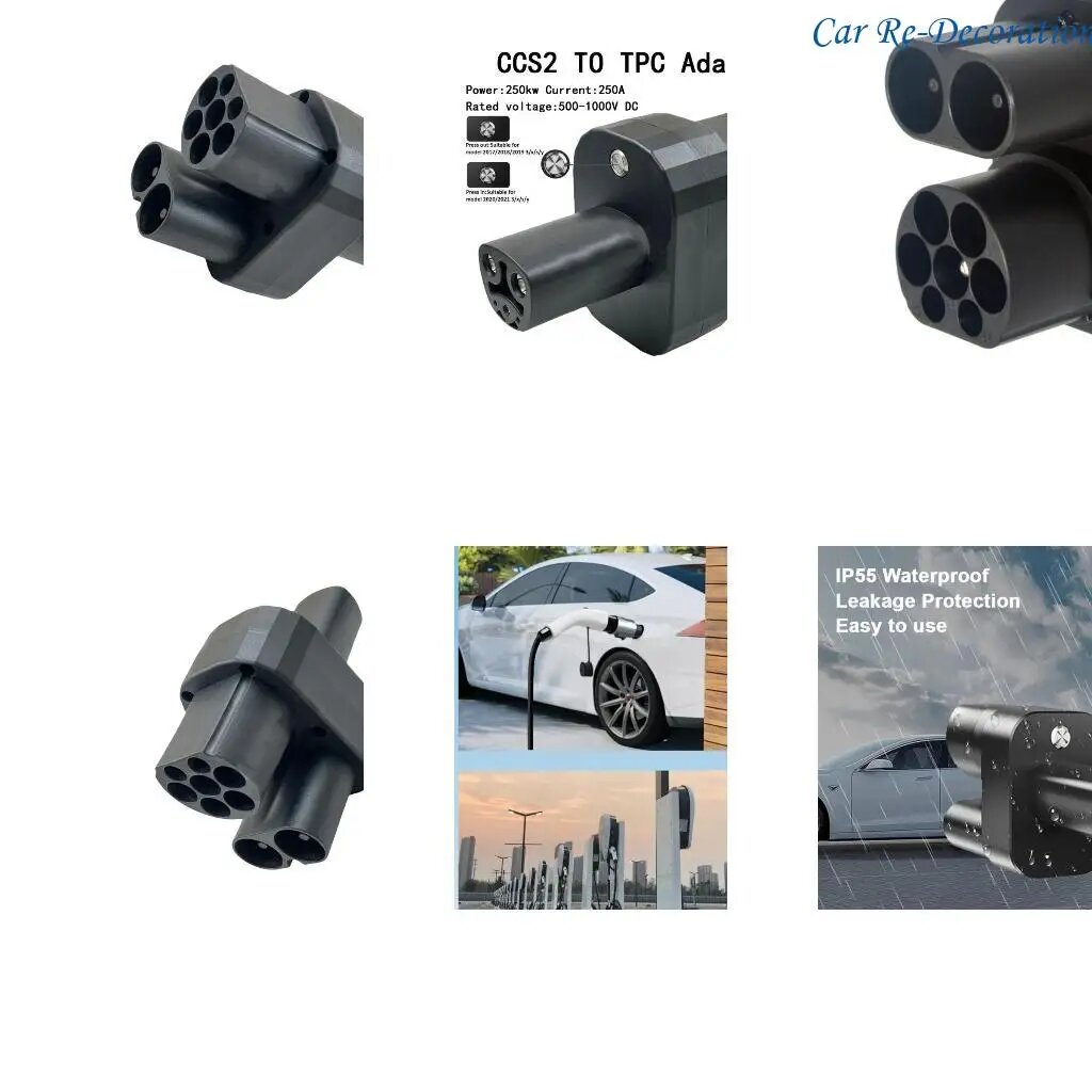 R58D Portable CCS2 Зарядного разъема надежный адаптер CCS2 прост в использовании для автоматического