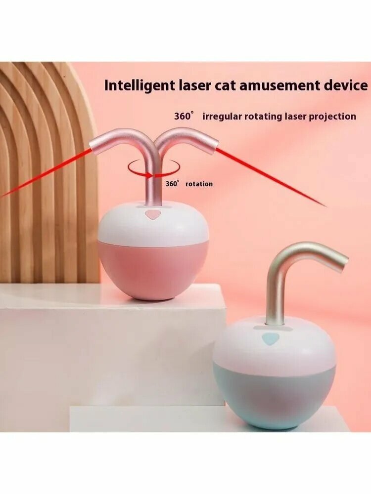 Интерактивная игрушка неваляшка для кошек, лазерная указка для кота
