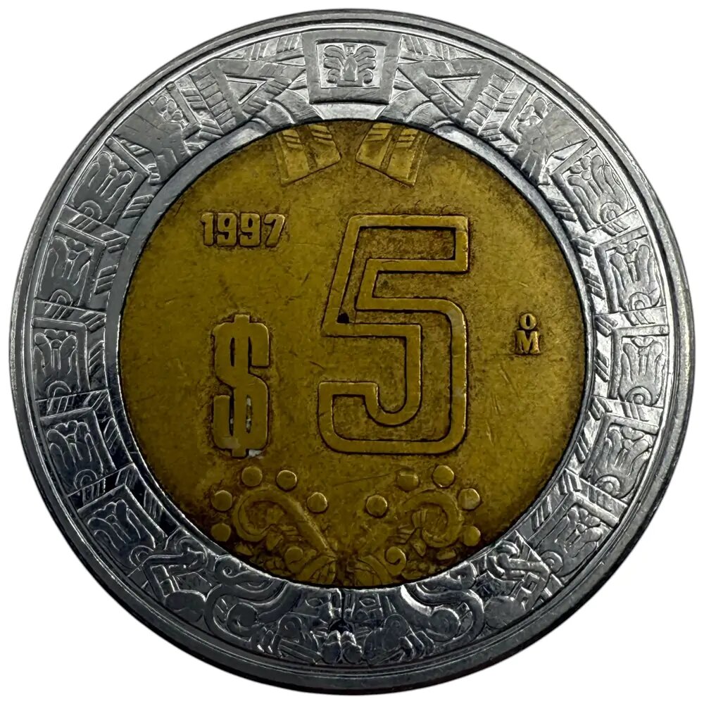 Мексика 5 песо 1997 г.