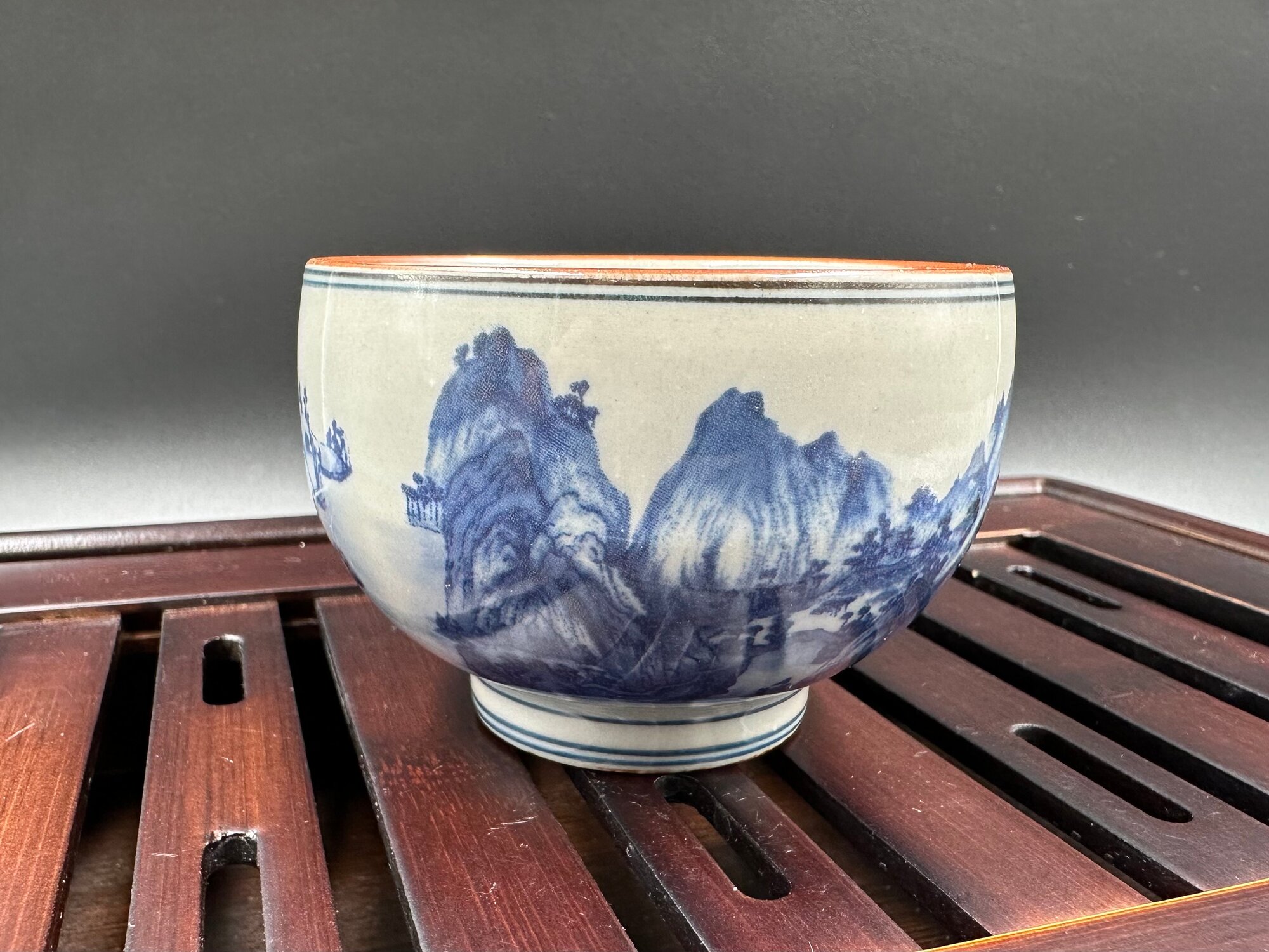 Пиала для чая "Горы", 110мл. В стиле "Ретро чашка для медитативного чаепития "