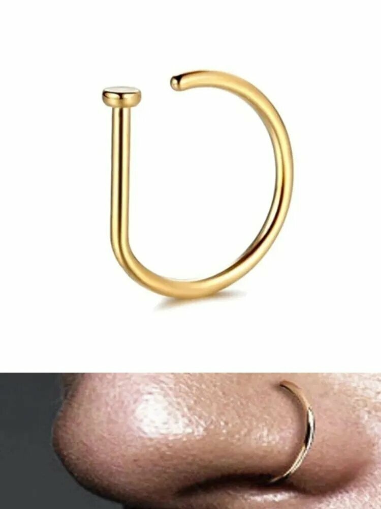 Пирсинг Кольцо для носа В нос