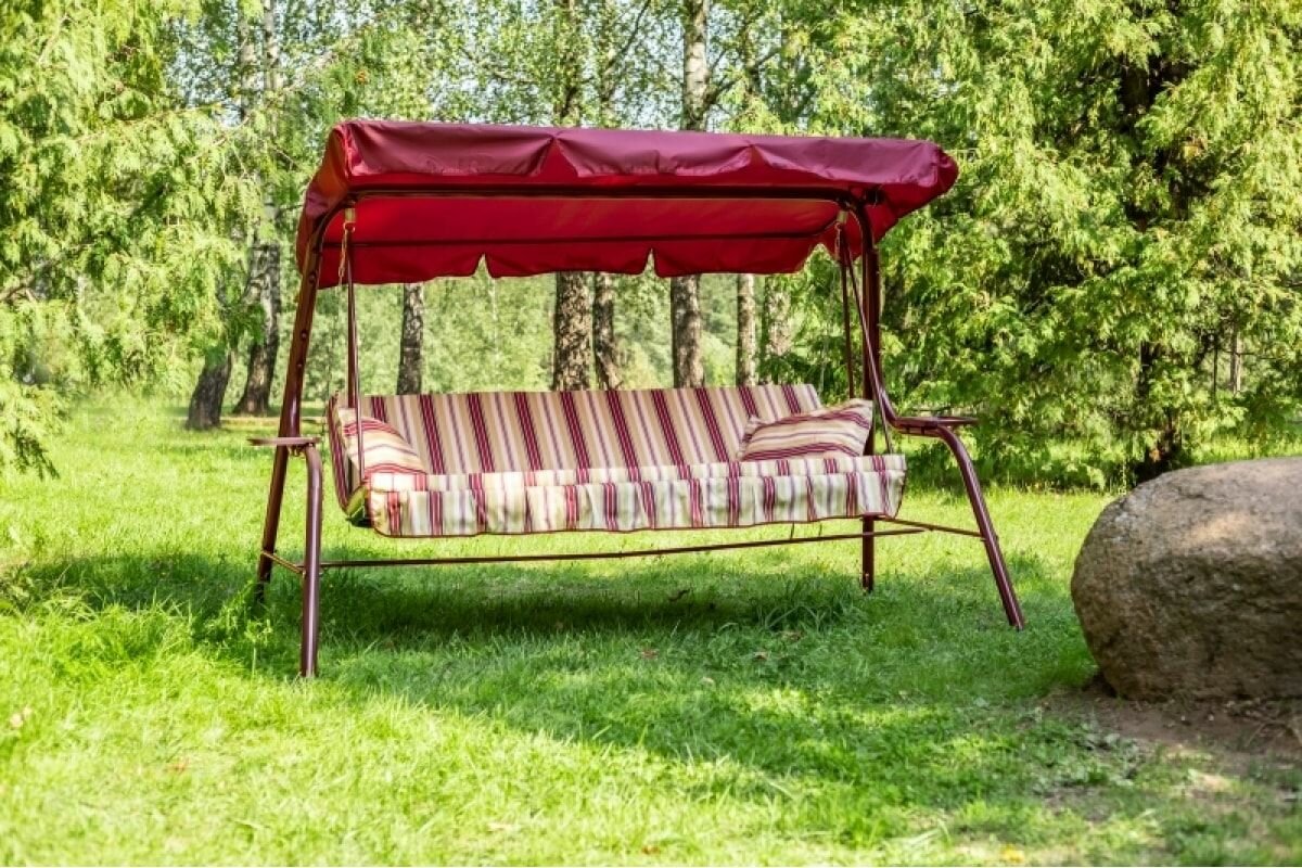 Качели садовые Olsa Стандарт Nova с790 бордовый