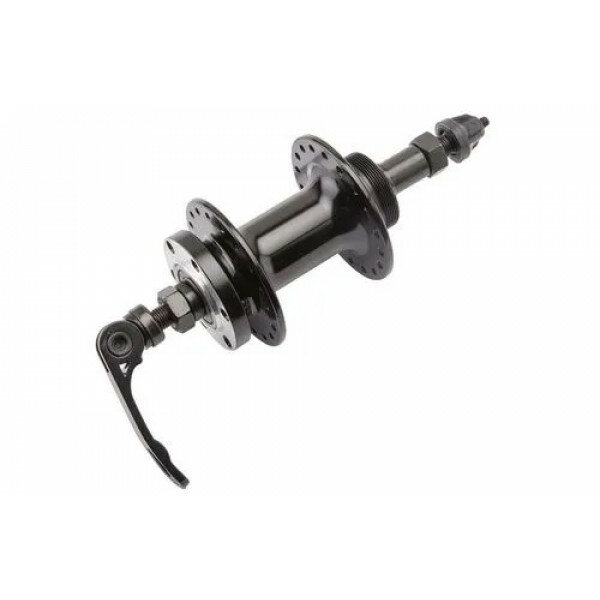 Втулка задняя WZ-A208RQ, 36 отв, ось 3/8'х135x145мм, D 6 болтов, под трещотку, на эксцентри черн.