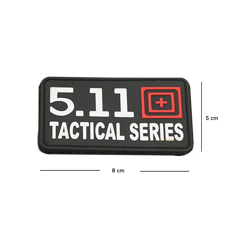 ПВХ патч 5.11 Tactical Series, красный, 8х5 см