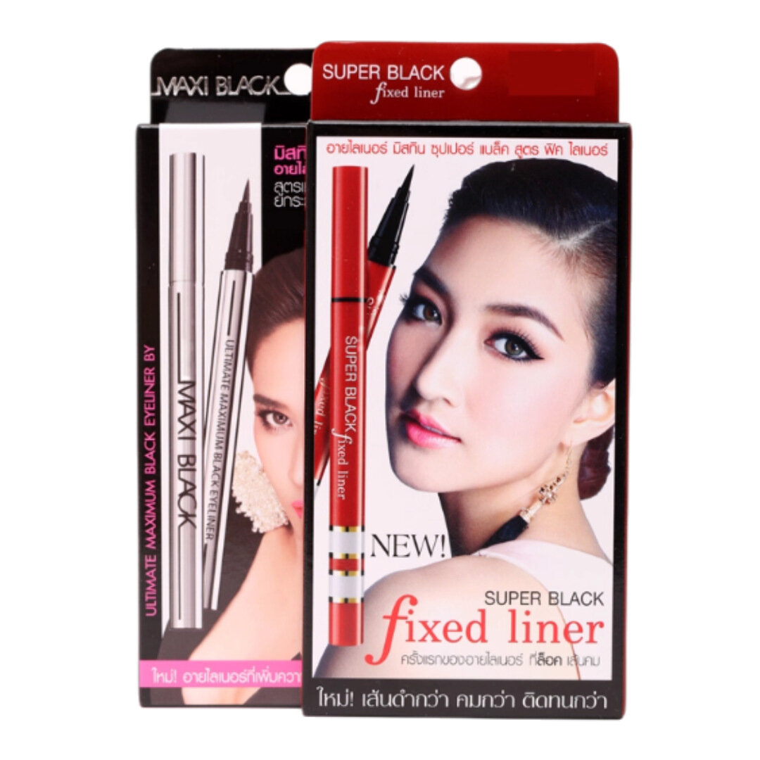 Тайский макияж, красная трубка, серебряная трубка, сухой подводка для глаз, вод Resistent, устойчивая к поту, не размазывается, мягкая и жесткая жидкая подводка в виде ручки