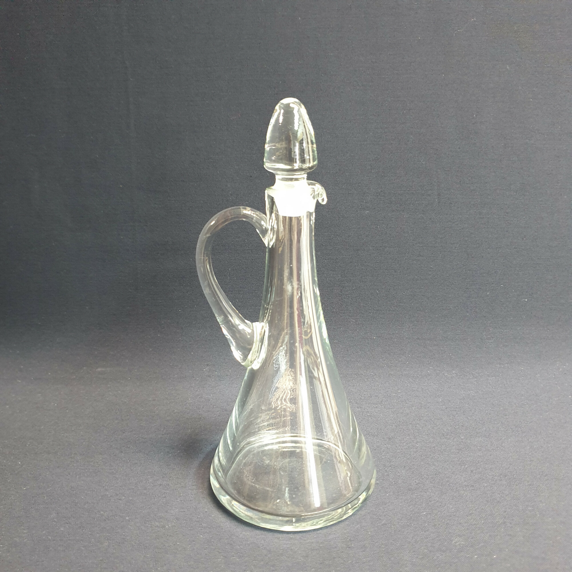 Штоф графин 500 мл, стекло, высота 23 см. Винтаж, СССР.