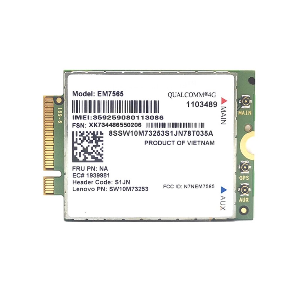 Глобальный Модуль LTE EM7565 LTE CAT12 Высокоскоростной Беспроводной Интернет-Адаптер для Ноутбука Carbon X1 6th