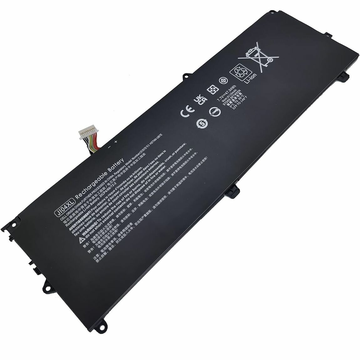 Аккумулятор для HP (JI04XL) Elite x2 1012 G2, 47.04Wh, 7.7V
