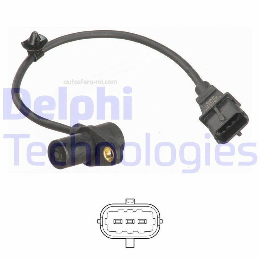 DELPHI SS11241 Датчик положения коленвала Accent, Elantra, Getz, i20, i30, i30 CW, iX20, iX35, Matrix, Carens, Ceed,