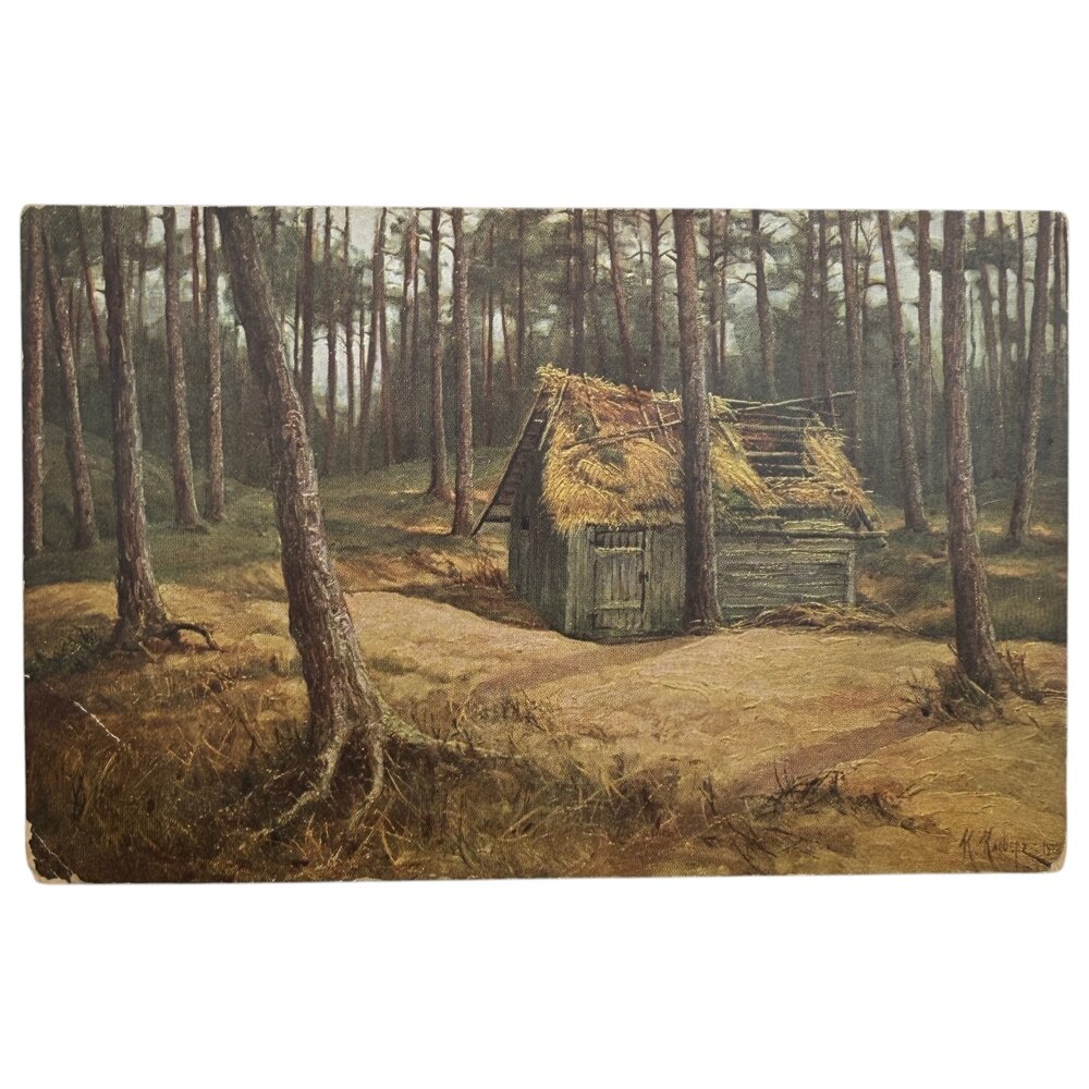 Почтовая открытка "Клевер - Рыбацкая избушка" 1900-1917 гг. Гранберг, Российская Империя