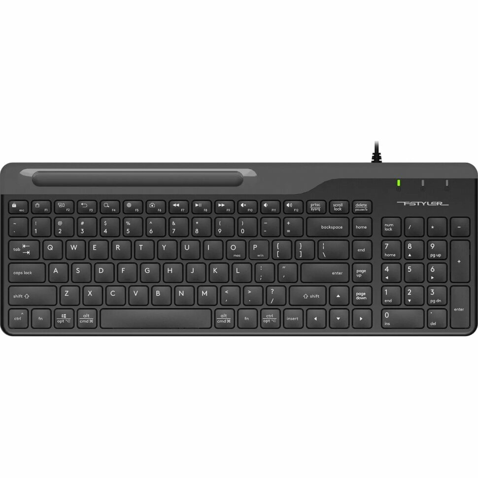 Клавиатура A4Tech Fstyler FK25 черный USB slim, 1992588