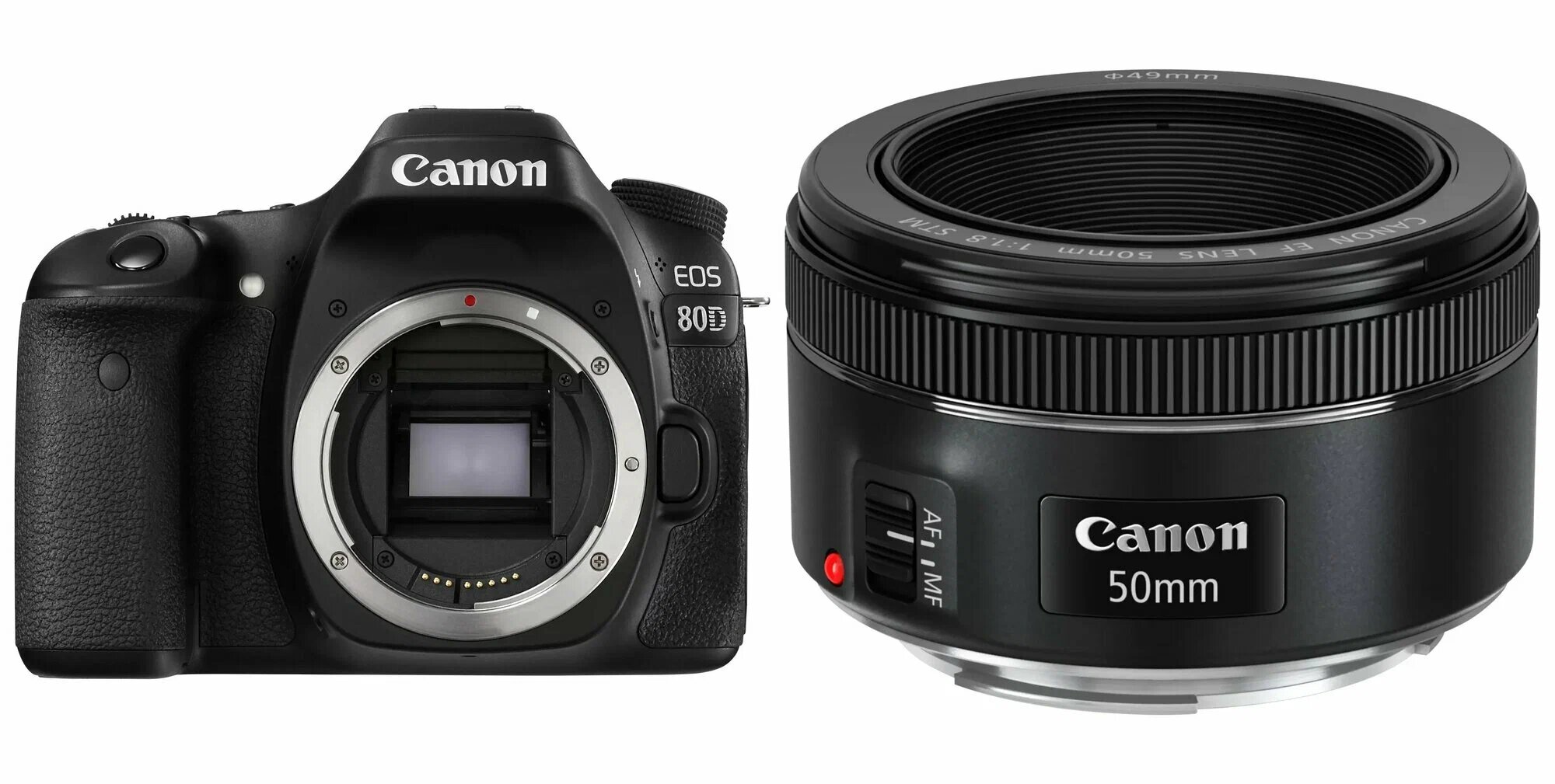 Фотоаппарат Canon 80D Kit 50mm 1.4