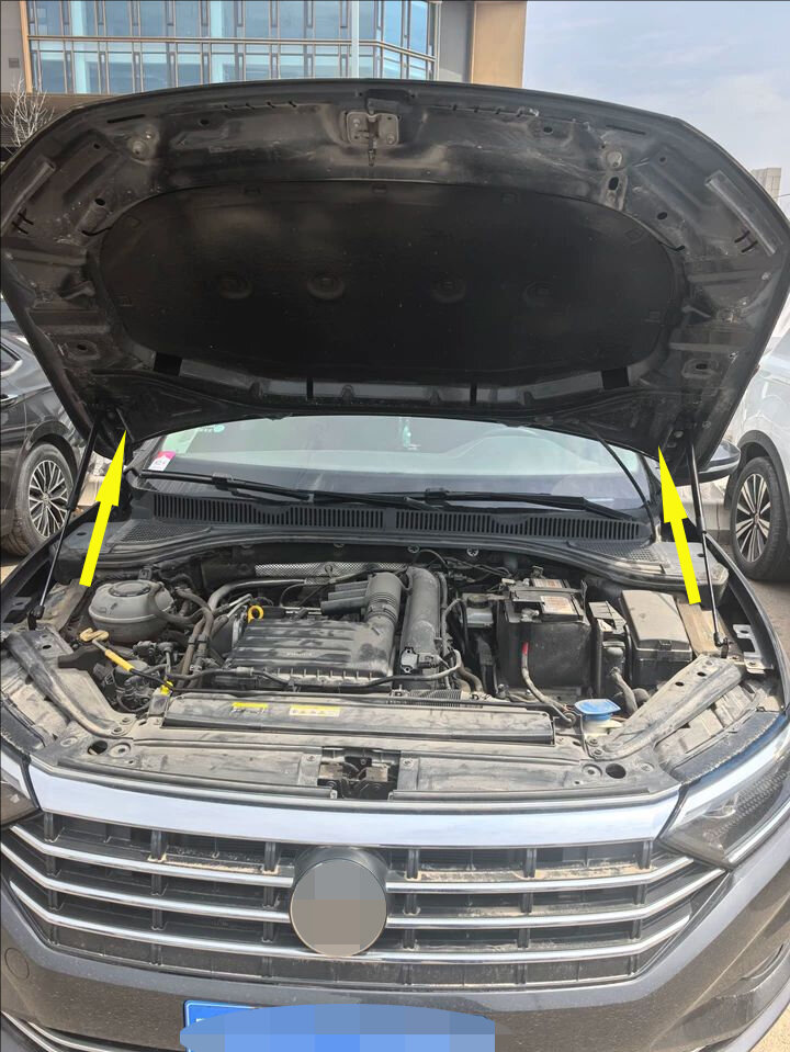 Газовые упоры капота для Volkswagen Sagitar (A7) 2019 present "Амортизаторы" Фольксваген Сагитар 2 шт