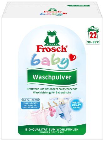Frosch Baby Waschpulver Гипоаллергенный концентрированный порошок для стирки детского белья 1,45 кг/22 стирки