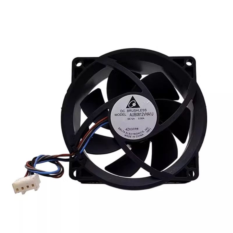 Дельта AUB0812VHA1J DC12V 0.50A 8025 8 см 4 провода вентиляторы -