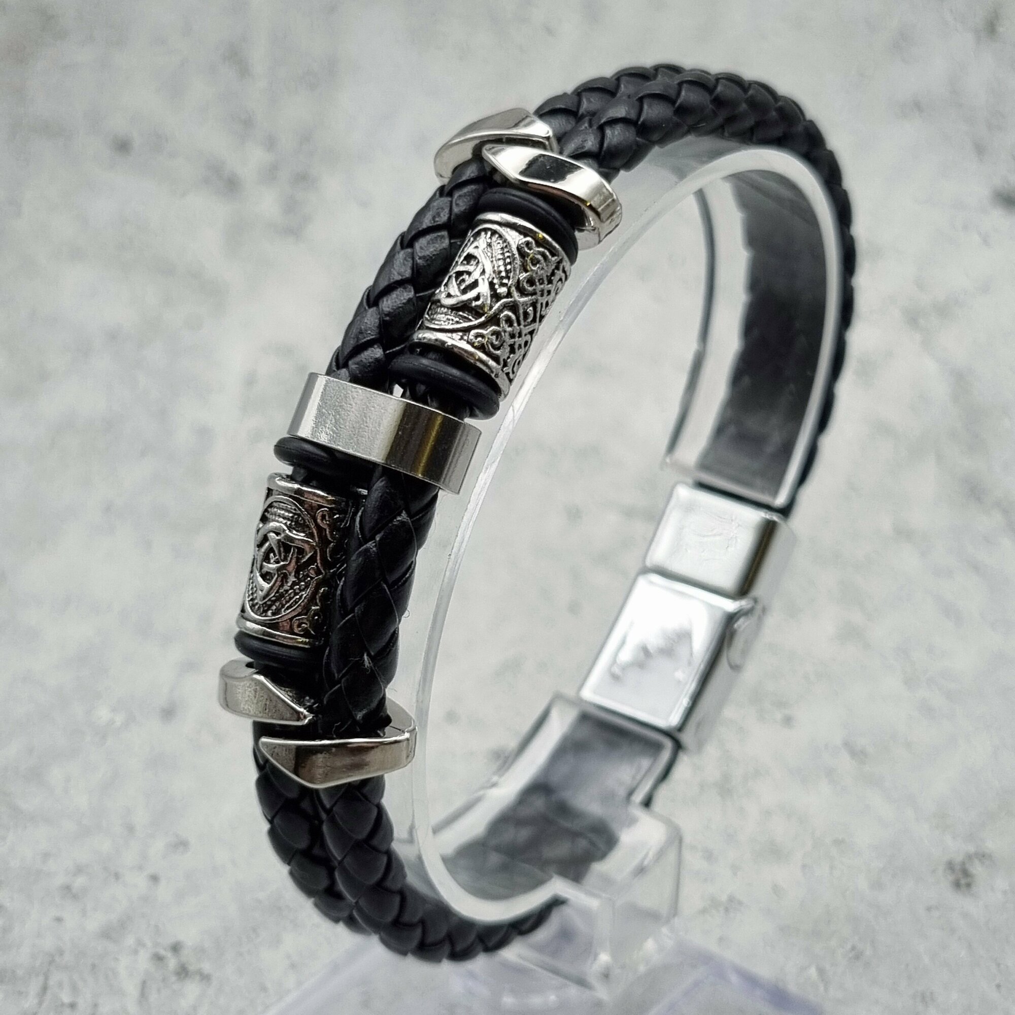 Славянский оберег, теннисный браслет, металл