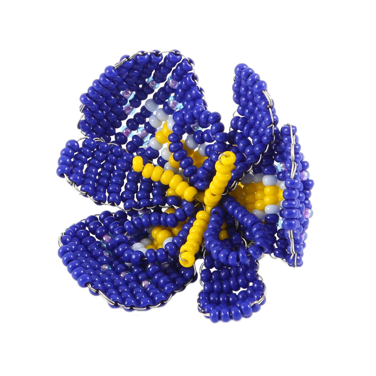 Набор для создания броши из бисера 'Ирис', 4 цвета, Hobby&Pro pearl