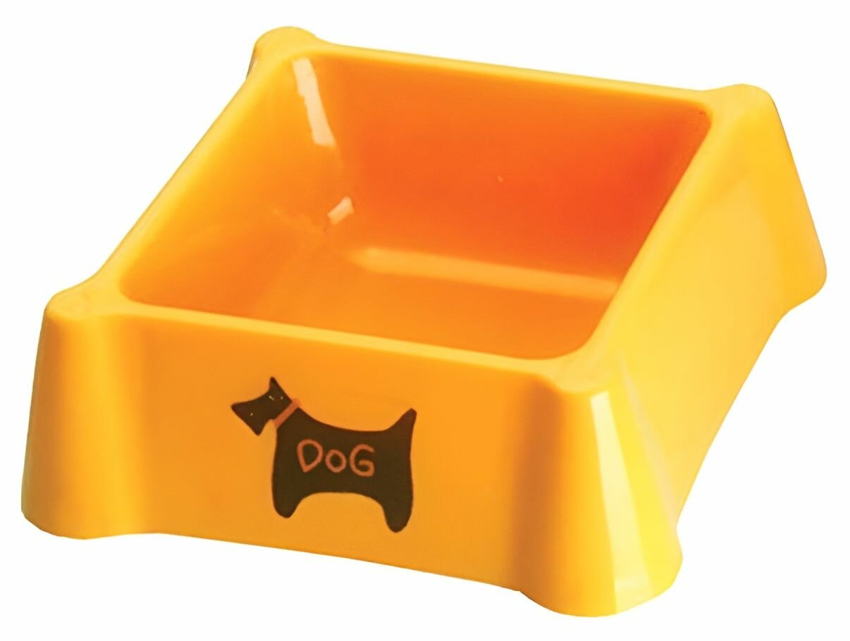 OUT! Миска квадратная для собак, 16 х 16 х 5 см, 420 мл