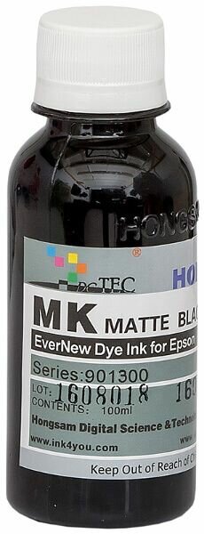 Чернила DCTec водорастворимые Epson R800 EverNew Matte Black (матовый черный) 100 мл