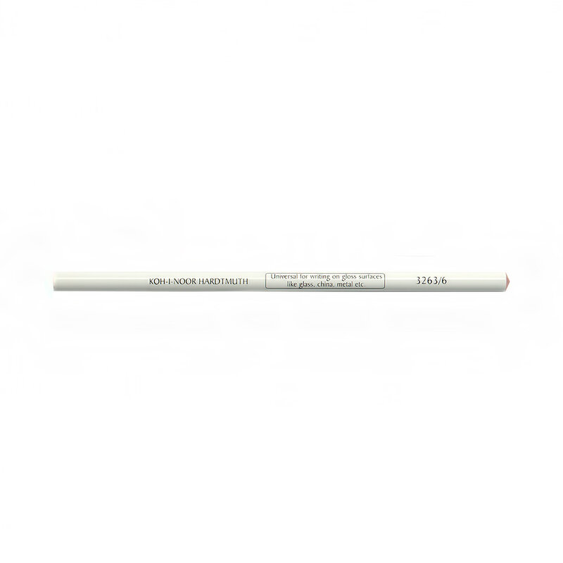 Карандаш для рисования на стекле, фарфоре, пластмассе и металле "KOH-I-NOOR Hardtmuth" средняя незаточенный белый 3263006001KS